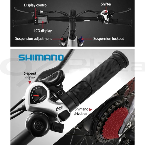 VECOCRAFT 27.5" Electric Bike eBike e-Bike City Mountain Bicycle eMTB ...