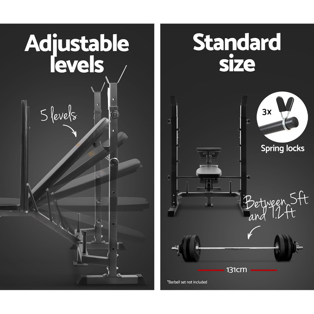 Everfit 9-In-1 Weight Bench Multi-Function Power Station Fitness Gym ...